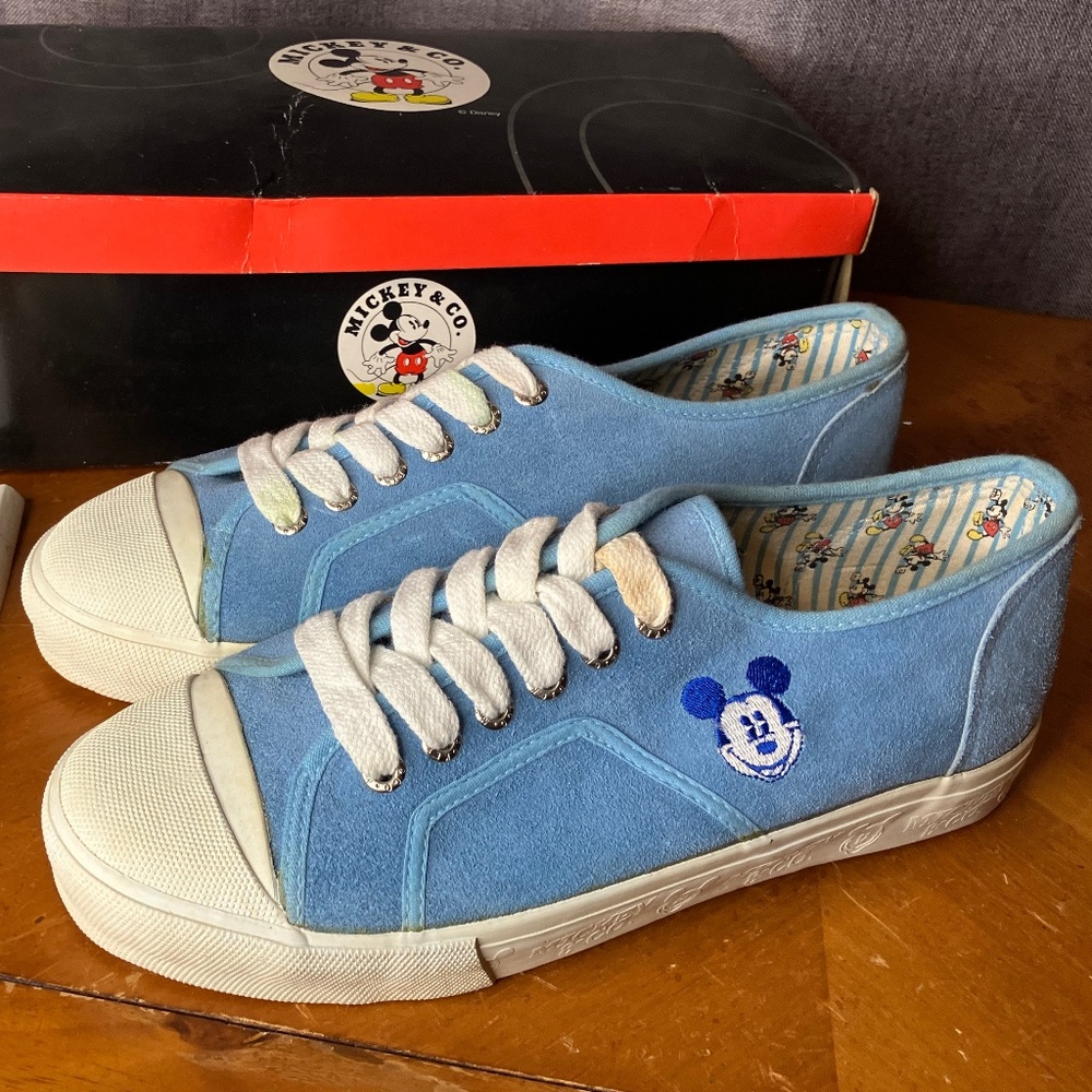 Vintage Disney 90's Mickey Mouse Shoes In Box Women S… - Gem
